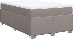 Box spring postel s matrací taupe 120x200 cm textil 3285127