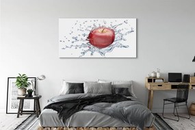 akrylový obraz Červené jablko ve vodě 140x70 cm