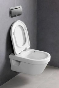 VILLEROY & BOCH Villeroy &amp; Boch ARCHITECTURA - WC mísa bezrámová, 530x370 mm, závěsný model, bílá Alpin CeramicPlus 5684R0R1