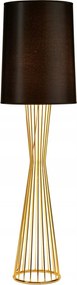 Podlahová lampa FILO-1 černo-zlatá 145 cm