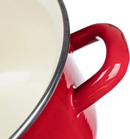 Smaltovaný hrnec s poklicí Red MILTON 2 l