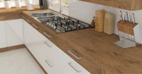 Kuchyňská potravinová skříňka Vigo 40DK dub lancelot/bílý lesk
