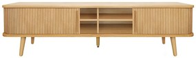 TV stolek v dekoru dubu v přírodní barvě 178x50x40 cm Rove – Woodman