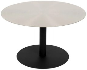 OnaDnes -20% Stříbrný konferenční stolek ZUIVER SNOW SATIN 60 cm