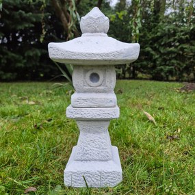 Zahradní figurka Japonská lampa Pagoda Na podstavci ozdoba 37 cm 6 kg