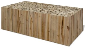 Konferenční stolek pravý teak 90 x 50 x 30 cm