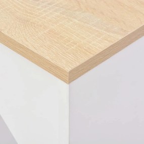 vidaXL Barový stůl s pohyblivým regálem 138 x 39 x 110 cm [280225] Barva: Šedá