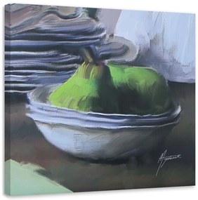 Obraz na plátně Hrušky Ovocné zátiší - 40x40 cm