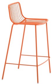 OnaDnes -20% Pedrali Oranžová kovová barová židle Nolita 3657 65 cm