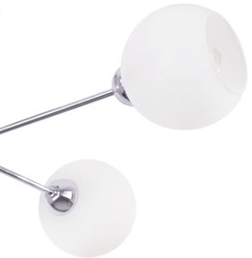 Stropní svítidlo Eliza, 4x bílé skleněné stínítko, CH