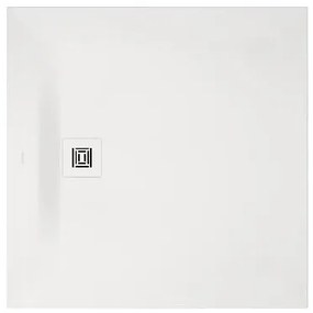 Duravit Sustano - Sprchová vanička, 1000x1000 mm, DuraSolid, matná bílá 720275740000000