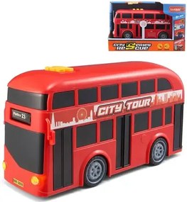 Orion Dvoupatrový autobus doubledecker červený 18 cm / Plast / Světlo