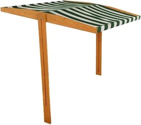 Stříška pro dětské dřevěné pískoviště Baby Mix 120x120 cm zeleno-bílá