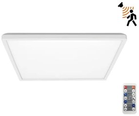 LED Koup. svítidlo se senzorem NIVERA LED/24W/230V IP54 30x30 cm bílá + DO