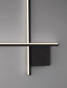 Designové nástěnné svítidlo Cross 50 černá