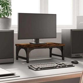 vidaXL Stojan na monitor 37 x 23 x 14 cm kompozitní dřevo [833998] Barva: kouřový dub
