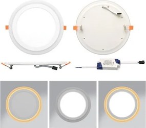 Svítidlo Ecolite DUO 4000K+2700K LED-DUO-S6W