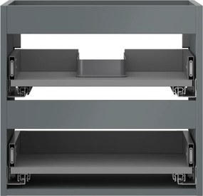 Mexen Box-A, závěsná skříňka 50 cm, 2 zásuvky, grafitová matná, 91AX0-0500-470-2-66