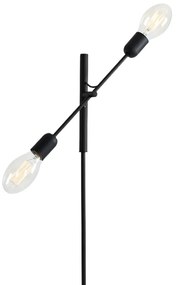 Nordic Design Černá kovová stojací lampa Dogi 2 160 cm