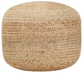 Ručně vyrobený sedací puf 45 x 30 cm juta 248071