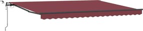 Automatická zatahovací markýza s LED světly hnědá 450 x 300 cm 3310214