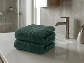 Ručník Comfort 50 x 100 cm tmavě zelený, 100% bavlna