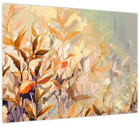 Obraz - Malované rostliny (70x50 cm)