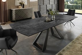 Rozkládací keramický jídelní stůl Lazio 180-230cm grafitově šedá