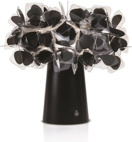 Slamp Clizia Mama non Mama table black, stolní designová lampička na baterii, 1,3W LED 2700K, výška 25cm