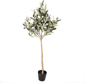 Dekorace umělý stromek olivovník s olivami Olea Tree - 20*20*90 cm