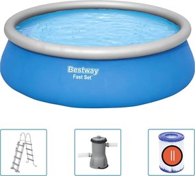 Bestway Nafukovací bazénový set Fast Set kruhový 457 x 122 cm [93110]