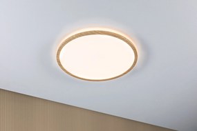 Paulmann 71029 Atria Shine, stropní svítidlo s korónou, 22W LED 3000K, průměr 42cm, dřevěný vzhled, IP44