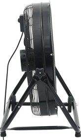 vidaXL Průmyslový bubnový ventilátor 60 cm 172,5 W černý