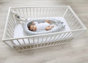 Sleepee Oboustranné bavlněné hnízdečko LUČNÍ KVÍTÍ pro miminko