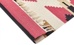 Bavlněný kelimový koberec 80 x 150 cm vícebarevný GARNI Beliani