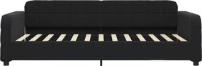 Válenda s matrací černá 80 x 200 cm samet 3196902