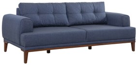 Hanah Home Třímístná pohovka BALERA s křeslem tmavě modrá 223 cm