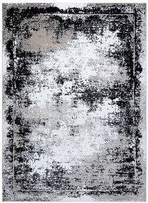 Dywany Łuszczów Kusový koberec Gloss 8493 78 Vintage grey/black Rozměry koberců: 80x150