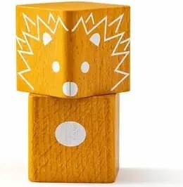 Woody Kostky barevné s potiskem 26 ks - 3,3 cm / od 2 let