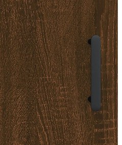 Skříň highboard hnědý dub 69,5 x 34 x 180 cm kompozitní dřevo - Default Title