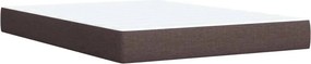 Box spring postel s matrací tmavě hnědá 140x200 cm textil 3285921