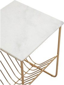 Odkládací stolek s mramorovou deskou 40x40 cm Mandoli – Premier Housewares