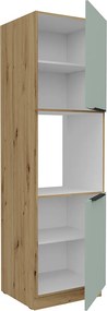 ARIA st | vysoká skříňka 60 DP-210 2F na vestavnou troubu | 60 cm | ANTI FINGERPRINT povrch | artisan/aquamarine