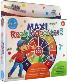 TEDDIES Terč na suchý zip Maxi / Rozkládací / O 70 cm / 4 míčky