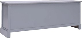 vidaXL TV stolek 108 x 30 x 40 cm masivní dřevo pavlovnie [338526] Barva: Bílá