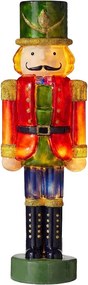 X-MAS LED Louskáček skleněný 30 cm - červená
