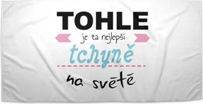 Sablio Ručník Tohle je ta nejlepší tchyně na světě - 50x100 cm