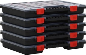 Organizéry na součástky 10 ks 40 x 30 x 5 cm polypropylen 3106445