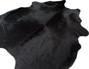 Dekorační hovězí kůže 3,7 m2  černá 1009