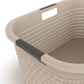 Koš na čisté prádlo COUNTRY cappuccino, 40 l